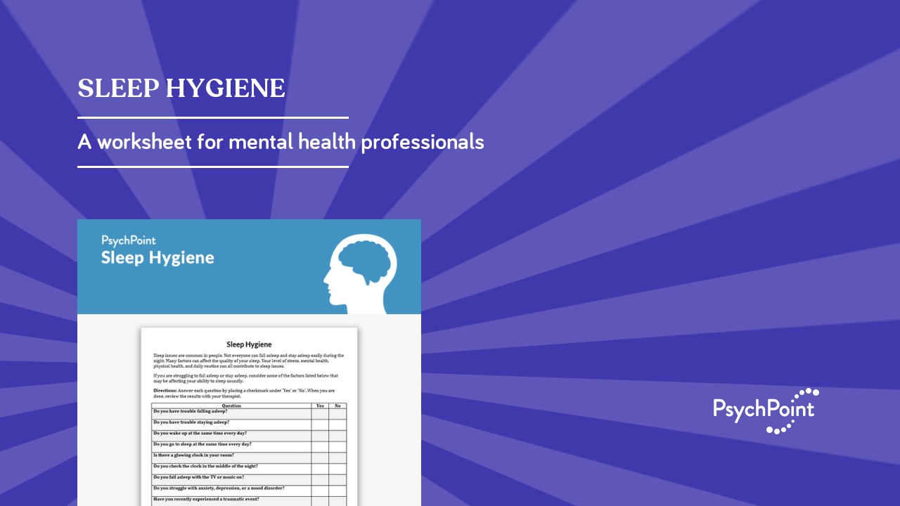 Sleep Hygiene Worksheet | PsychPoint
