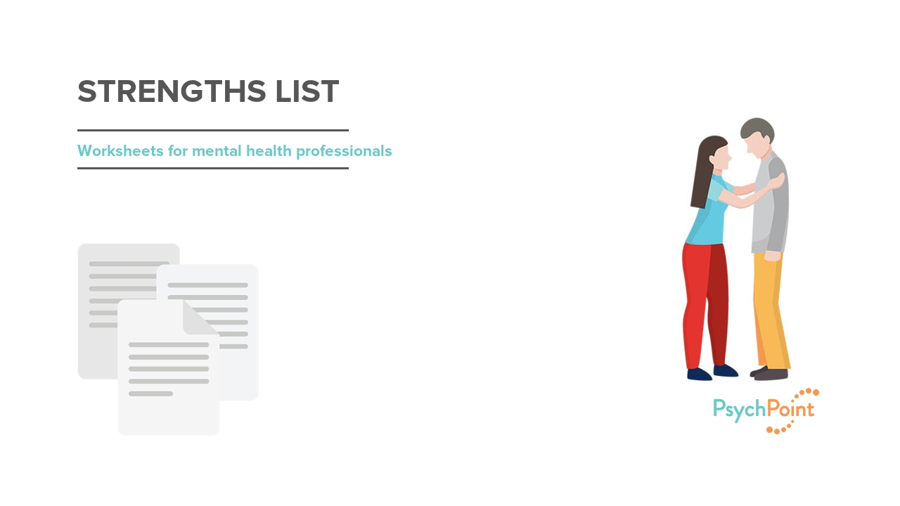Strengths List Worksheet | PsychPoint